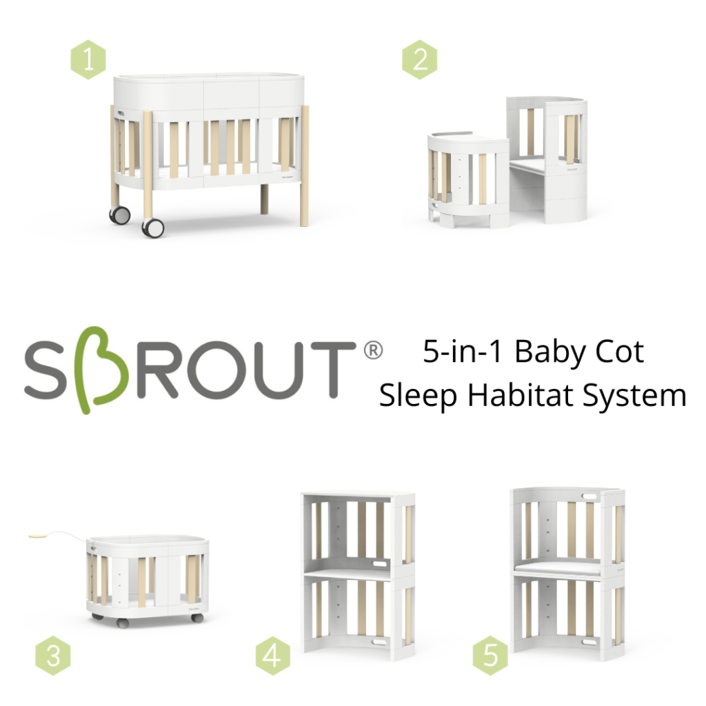SBROUT® 5-in-1 Multifunctional Baby Cot Bundle (worth $1,622) | KIKI ...